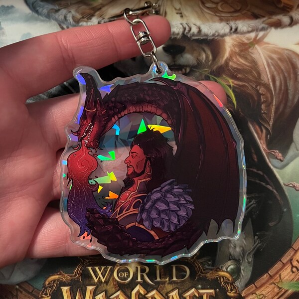 Wrathion Inspired 3" Star Holographic Charm - Warcraft Inspired ...