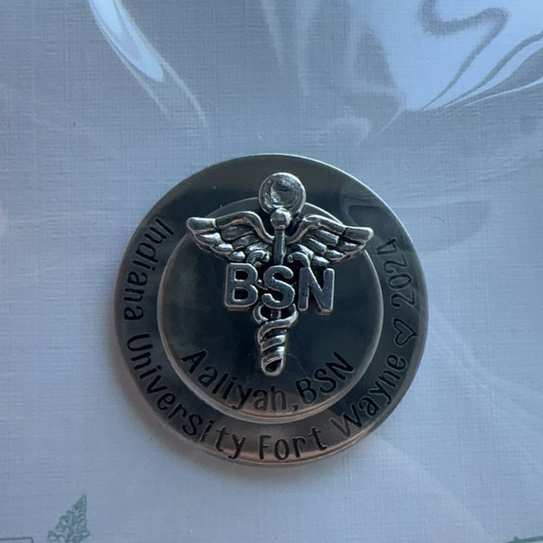 BSN Pin | BSN Nursing Pin for Nurse Graduation | BSN Gift for Nurse ...