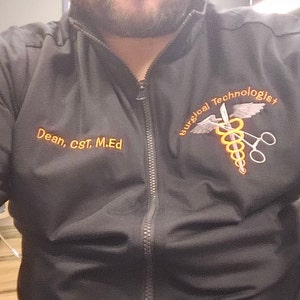 Nephrology Nurse Jacket Dialysis Nurse Jacket Hemodialysis RN Zip ...