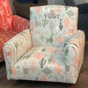 Personalized Child's Upholstered Rocking Chair / Chair Pink Flamingos ...