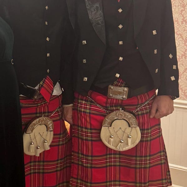 Black Watch Mens Kilt Tartan Kilts Highland 8 Yard Kilts Scottish Men Kilts 13oz, Casual Tartan ...