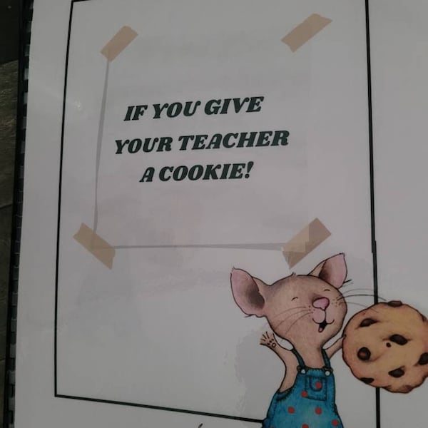 If You Give Your Teacher a Cookie - Etsy