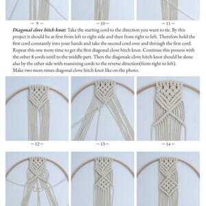Vintage Macrame Pattern PDF 1970s Easy Beginner Macrame Elegance IV 4 ...