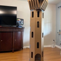 DIY Lighthouse Cat Tree Tower Playhouse *plans & Patterns* Cardboard ...