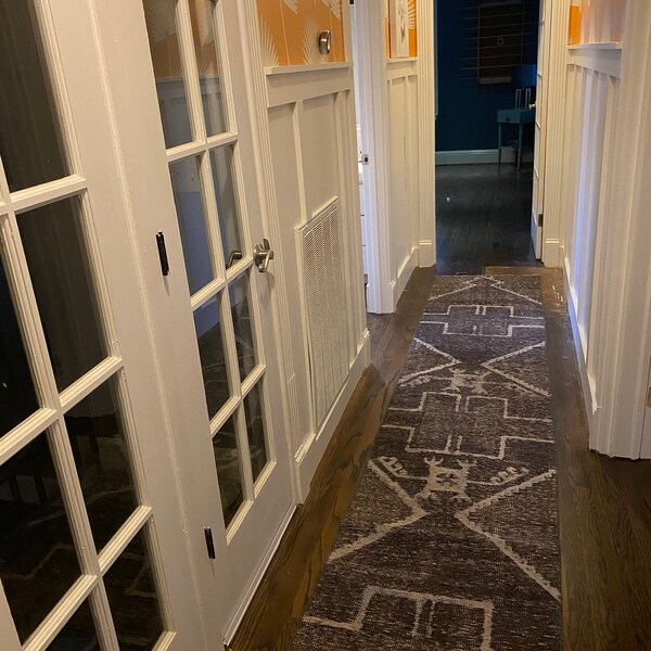 5x10 Striped Rug,4'79x10'17 Ft,5x10 Vintage Rug,oushak Rug,5x10 Turkish ...