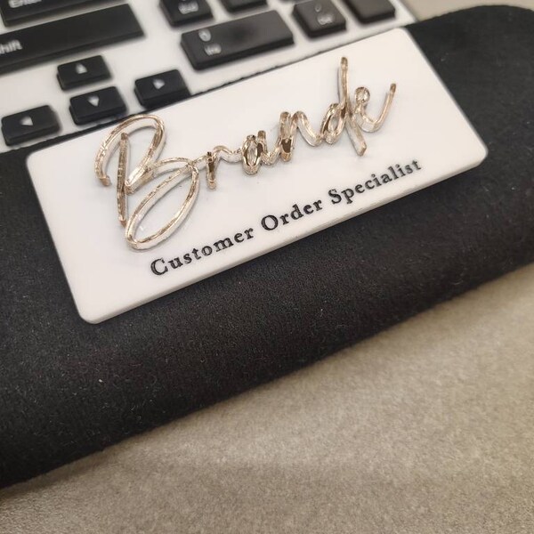 Custom Acrylic Name Badge Magnetic Name Badge Acrylic Name Plate ...