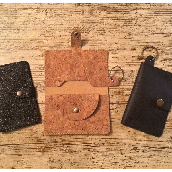 Combo Wallet SVG Template Faux Leather Keyring Mini Wallet Cut File for ...