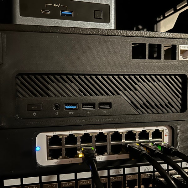 10 Inch Rack Mount for Minisforum MS-01/MS-A2 Workstation + Keystones ...