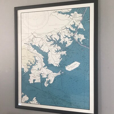 CUSTOM ANY Nautical Chart or Map Any Area on Photo Matte or - Etsy Canada