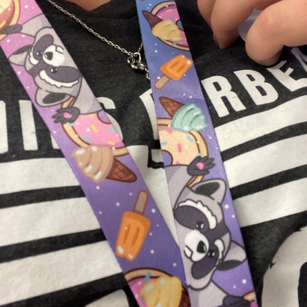 Wash Your Paws - Raccoon Lanyard - Lanyard, Cute Lanyard, Ice-cream ...