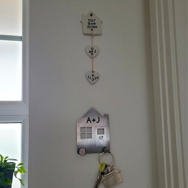 Personalised New Home Couples Key Holder - Etsy