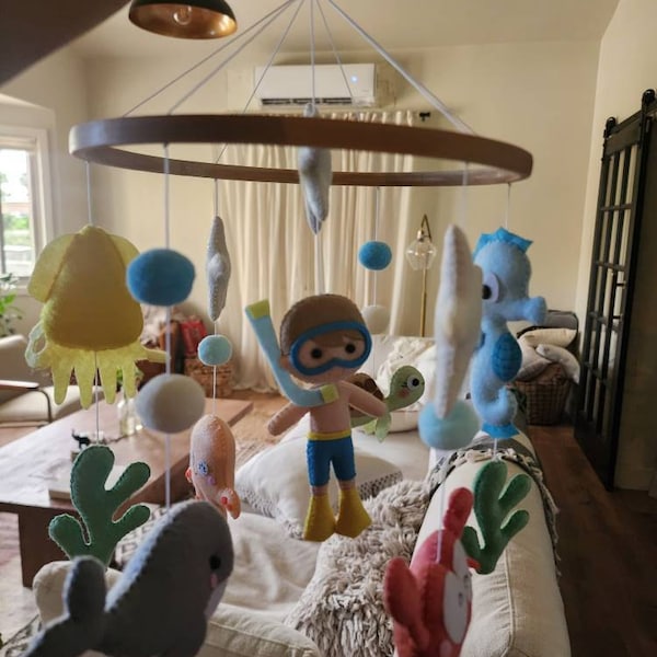 Space Baby Mobile Space Decor Nursery Astronaut Baby Boy Mobile Baby ...