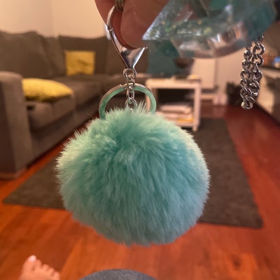 Pom Pom Keyring, Pom Pom Key Ring, Pom Pom Keychain, Pom Pom Key Chain ...