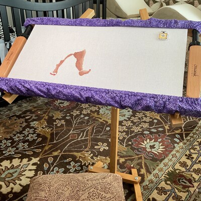 Stitchmaster Adjustable Height & Angle Floor Stand for Embroidery Cross ...