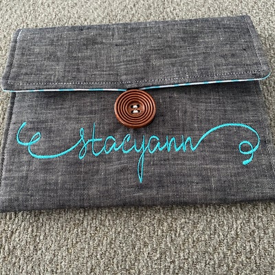 Monogrammed Grey Linen Kindle Case, Personalized Kindle Paperwhite ...