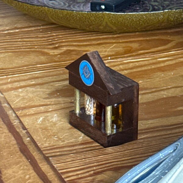 Masonic Fellowcraft Presentation Temple, Corn Wine Oil Token, 3D ...