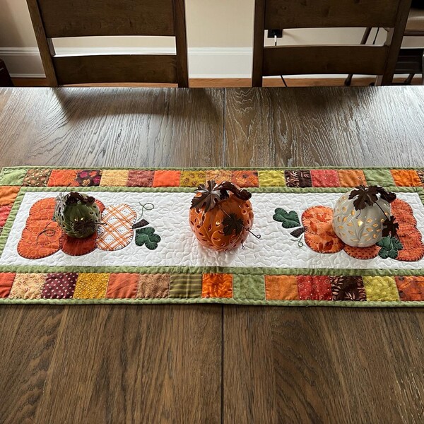 Stacked Pumpkin Applique Table Runner Pattern, Digital Download PDF - Etsy
