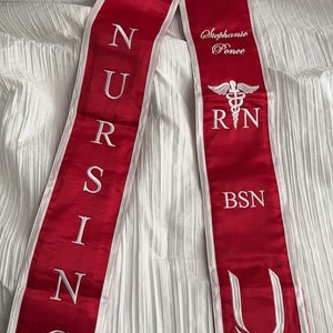 Custom Embroidery Graduation Stole Custom Personalized Stole Custom ...
