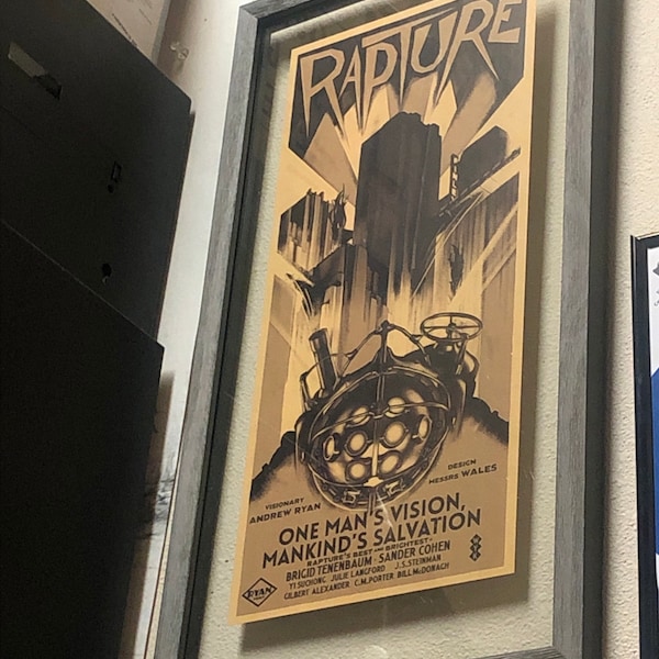 Bioshock Rapture Print - Art Deco Vintage Style Poster Inspired by ...