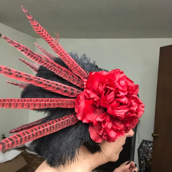 Black & Gold Goose Real Feathers Patterns Arts Craft Hats Costume Dream ...