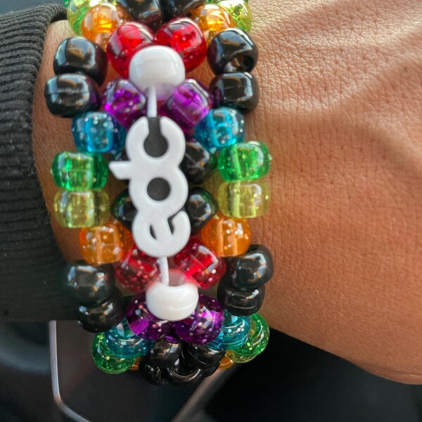 Mlp Kandi Necklace. Multiple Styles. Rave EDM EDC Rainbow PLUR Festival ...