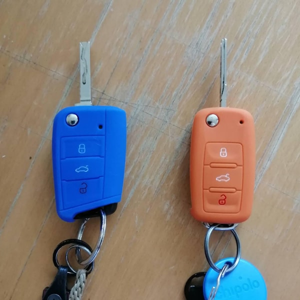 Premium Key Cover for Volkswagen/ SEAT/ Skoda (white) - Transporter ...