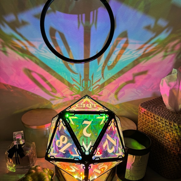 Handmade D20 Mood Light: RPG Gaming Table Lamp - Etsy