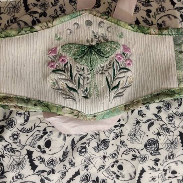 Black Luna Moth Corset Belt - Etsy