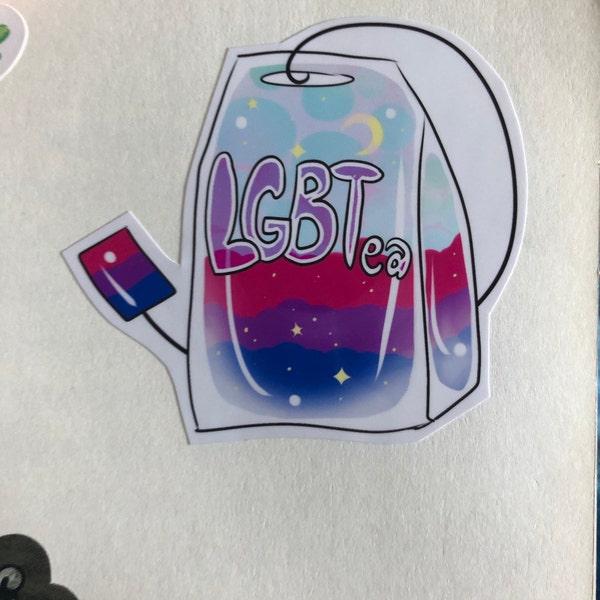 LGBT+ "lgbtea" Vinyl Gloss Sticker Set #2 - Etsy