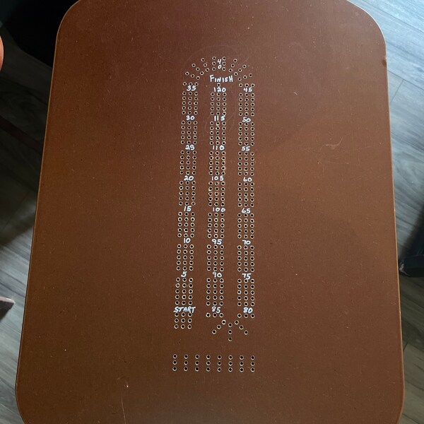 1 Cribbage Board Template + 12 Pegs + 1 Drill Bit - Etsy