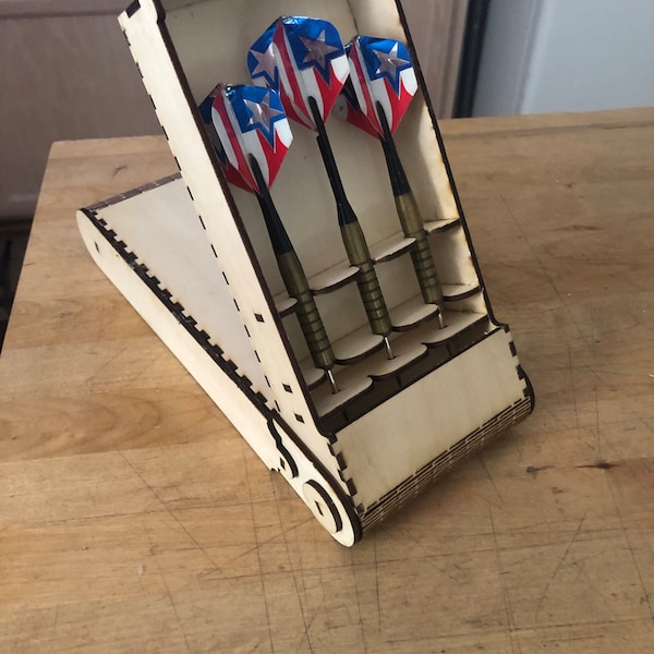 Darts Box SVG Vector File Laser Cutting Machines and Users Glowforge ...