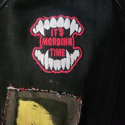 They/them Causing May/hem Pronoun Patch, Non-binary Personal Pronouns Badge, LGBTQIA Jacket or ...