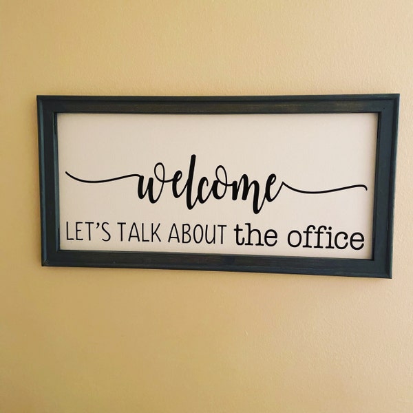 The Office Welcome Sign - Etsy