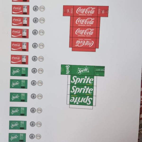 Printable Miniature Coke Cans Template | Miniature Coke Sprite Set ...