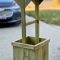 Wishing Well Planter Box, Digital Build Plans, Wishing Well Planter ...