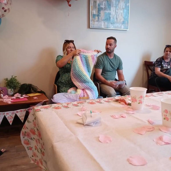 Customized, Personalized, Baby Blanket, Loop Yarn, Handmade, Crochet ...