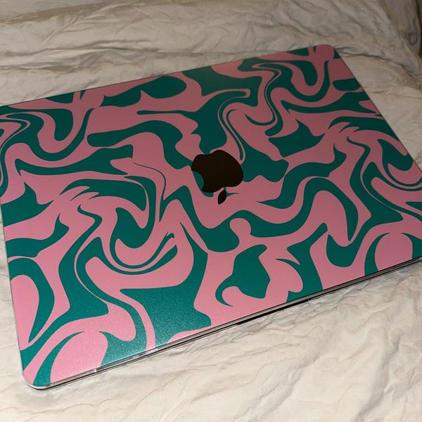 Monogram MacBook Case Aesthetic Initials MacBook Pro 13 14 Air 13 M2 M1 ...