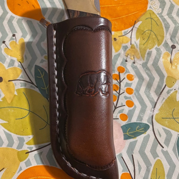 Case Trapper Leather Knife Sheath HD 8/9 Oz Right Hand - Etsy