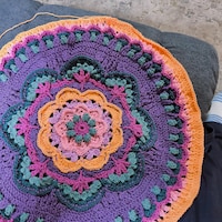 Crochet Blanket Pattern Pdf File BLOOMING HOPE Blanket Pattern Photo Tutorial Girl Vintage Vibe ...