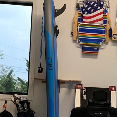 4 Paddleboard Rack and Surfboard Rack Bamboo/birch Vertical Indoor ...