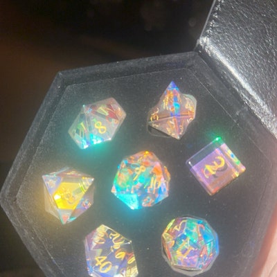 Sharp Edge Dice, Black Star, Galaxy Void, Liquid Core Dice, Dnd Dice ...