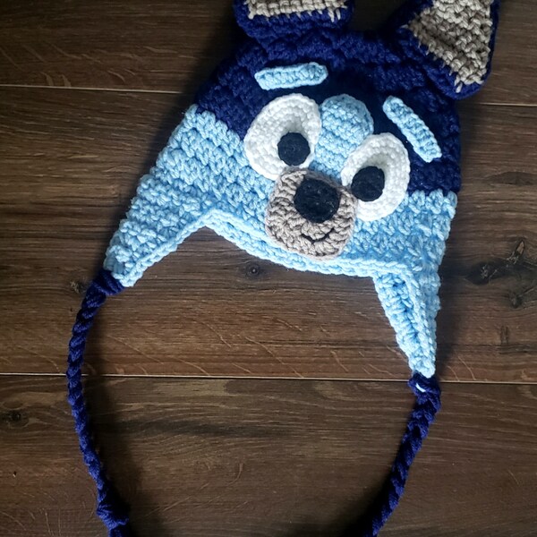 Bluey Hat *PATTERN ONLY* Crochet Newborn- 3 Year Old Pdf Pattern Bluey ...