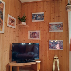 Melty Lisa 12x16 Inch Art Print by Morgan Mandala, Randal Roberts, and ...