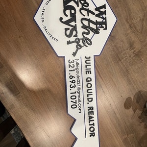 Blank Wood Key Ready to Paint, NOT Glued, Realtor Wood Key Sign, Real ...