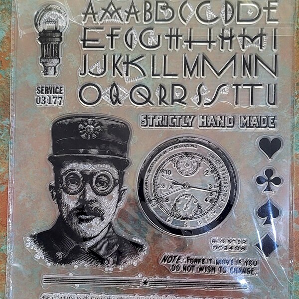 Tim Holtz Stamper's Anonymous Stamp & Stencil Set, Christmas Cartoons ...