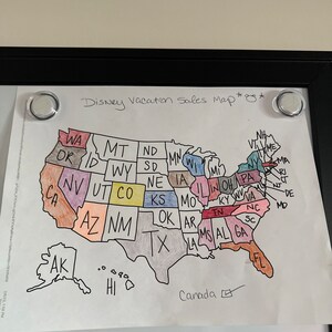 Small Business Printable Sales Map -- Instant Download !! - Etsy