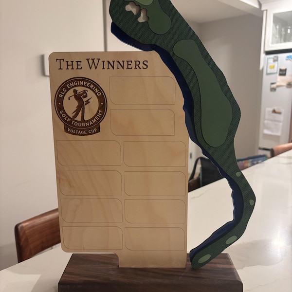 Custom Hole in One Display With Floating Tee for Your Golf Ball - Etsy