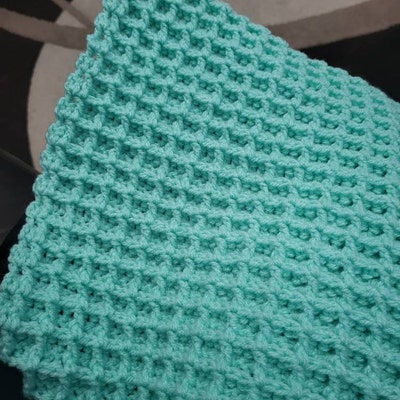 Crochet Easy Waffle Baby Blanket Sirin's Crochet Instant PDF Download ...