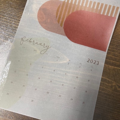 2024 Monthly Calendar Printable Watercolour Plant PDF, A4, Elegant ...