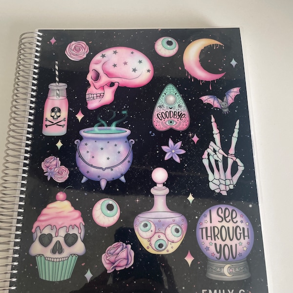 Goth Checklist Planner, to Do List Planner, 2025-2026, Personalized ...